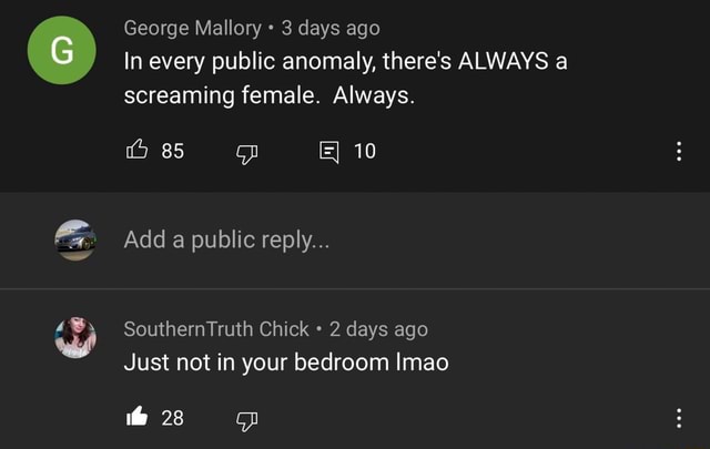 George Mallory 3 days ago In every public anomaly, there's ALWAYS a ...