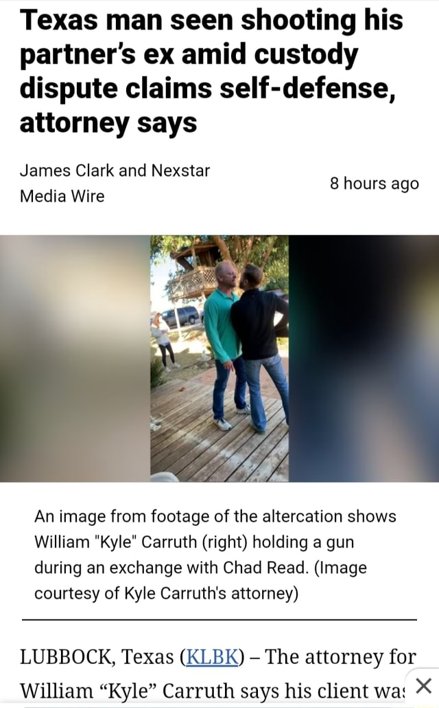 Texas man seen shooting his partner's ex amid custody dispute claims ...
