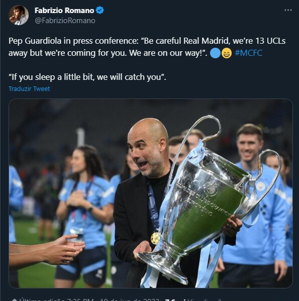 Pep Guardiola in press conference: "Be careful Real Madrid, we're 13 ...