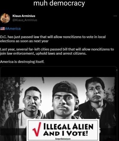 Muh democracy & Klaus Arminius D.C. has just passed law that will allow ...