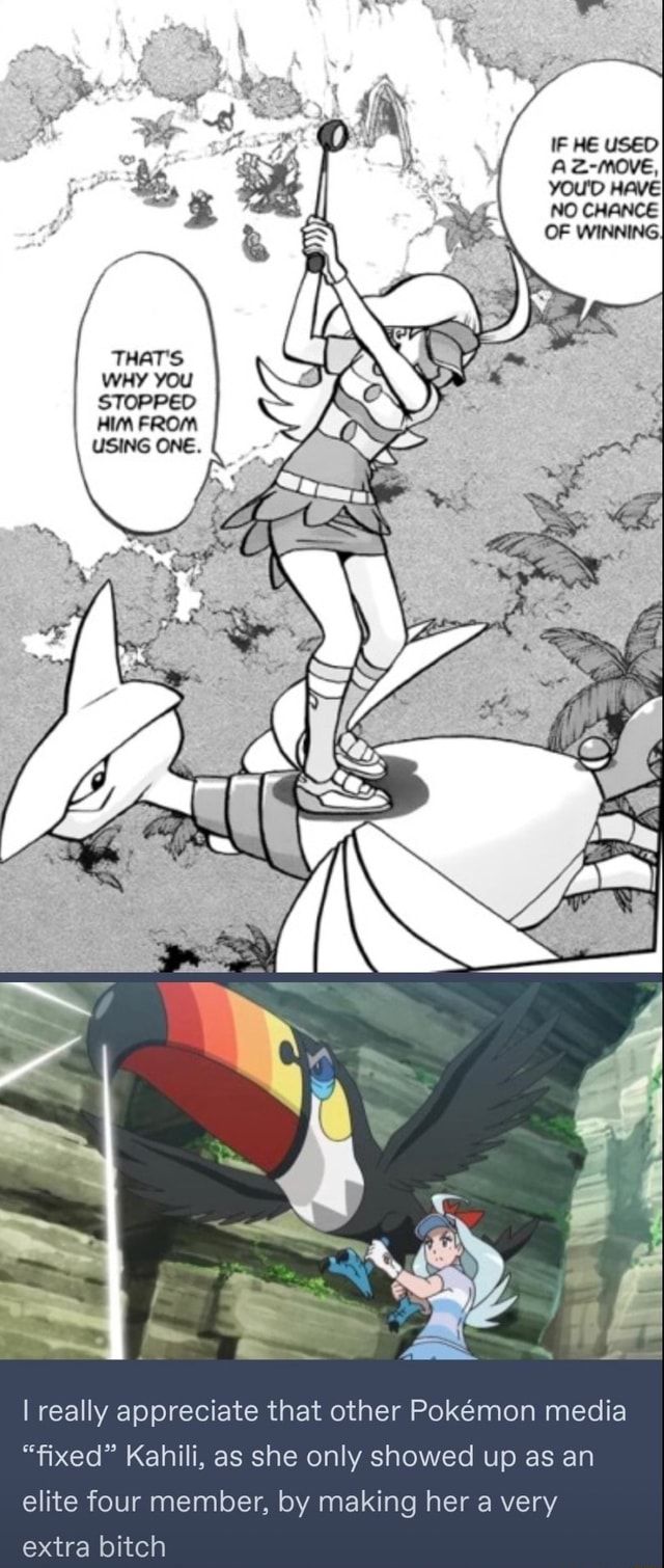 NE USED A ZGROVE, YOUD CRANES I really appreciate that other Pokemon ...