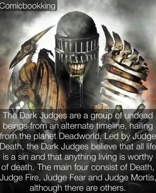 Comicbookking Th Bark Judges area group of ad beings from an alternate ...