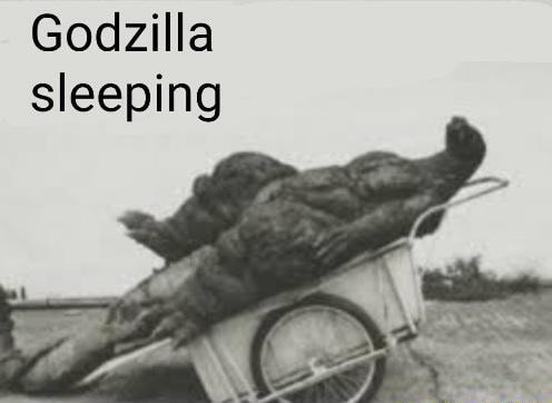 Godzilla sleeping - iFunny Brazil