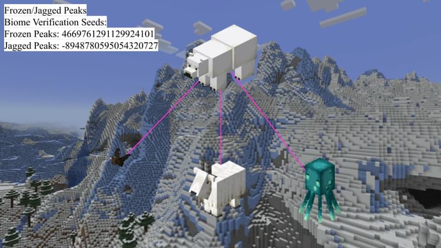 Biome Food Web Time - Krozen Jagged Peak: Biome Verification Seeds ...