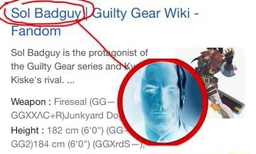 The Guilty Gear series an Kiske's rival Weapon : Fireseal (@G- Height ...