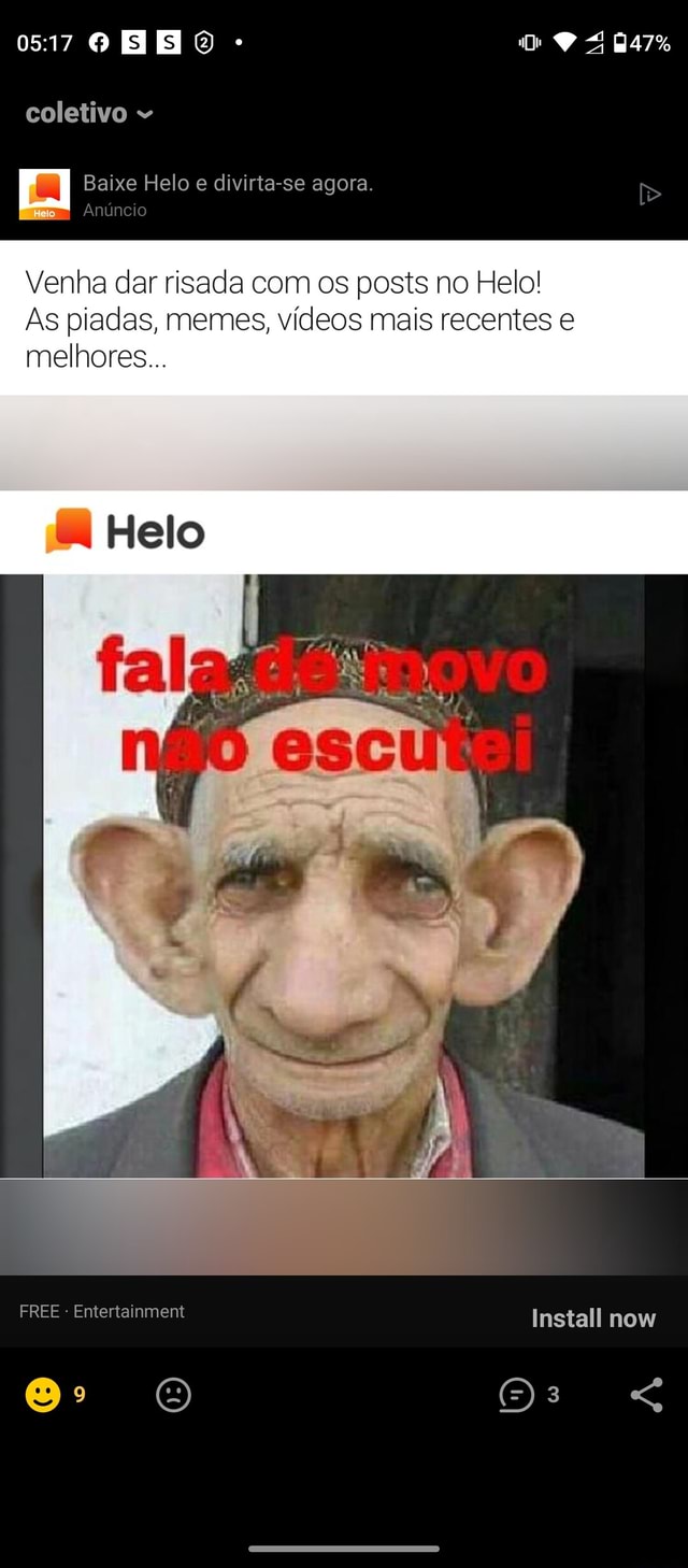 Coletivo Helo Anúncio Baixe Helo e divirta-se agora. Venha dar risada ...