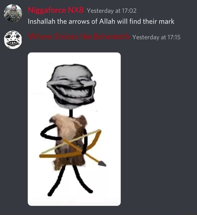 Yesterday at Inshallah the arrows of Allah will find their mark ...