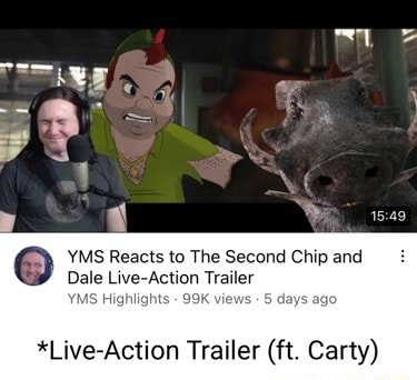 YMS Reacts to The Second Chip and Dale Live Action Trailer YMS ...