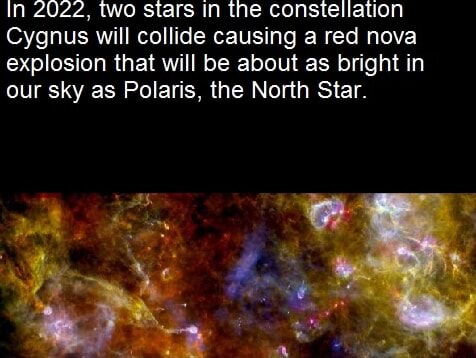 In 2022, two Stars In the constellation Cygnus will collide causing a ...