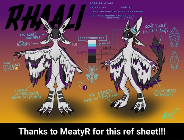 SPECIES: AVALI HEIGHT: AGE: 21 LIKES: HEADPATS, HUBS, FEATHERS DISLIKES ...