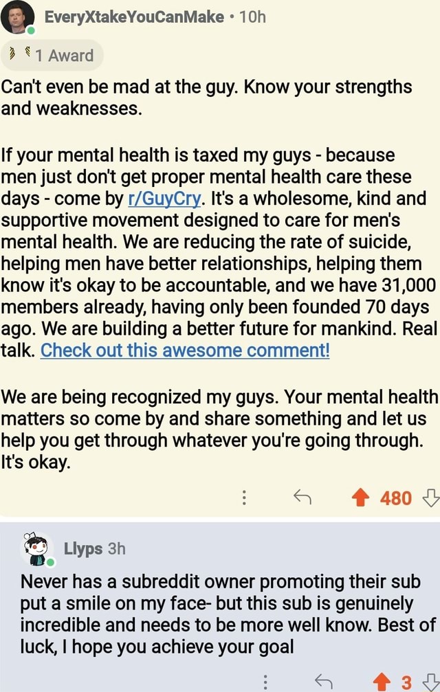 EveryXtakeYouCanMake Award Can't even be mad at the guy. Know your ...