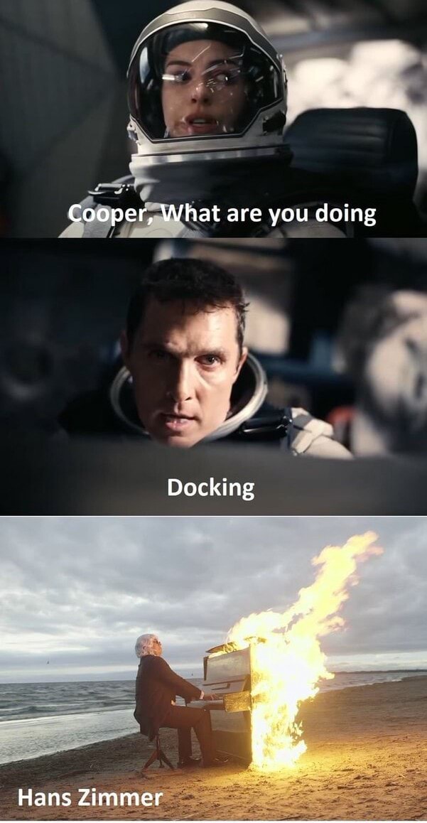Cooper, What are you doing Docking Hans Zimmer - iFunny Brazil