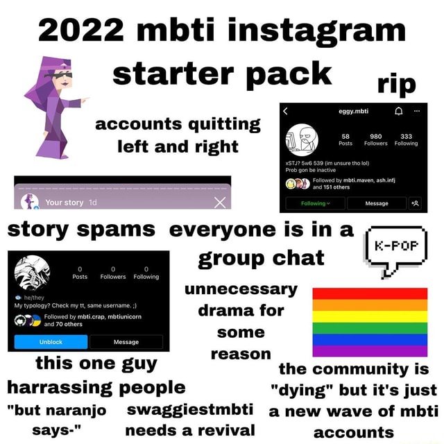 2022 mbti instagram starter pack ip eggy.mbti accounts quitting left ... 2022 mbti instagram starter pack ip eggy.mbti accounts quitting left ...