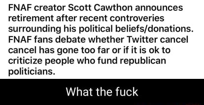 FNAF creator Scott Cawthon announces retirement after recent ...