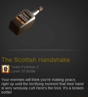 The Scottish Handshake Team Fortress 2 Level 10 Bottle Your enemies ...