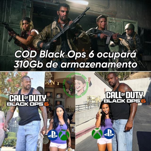 COD Black Ops 6 ocupara 310Gb de armazenamento OF CALL" DUTY DUTY BLACK ...