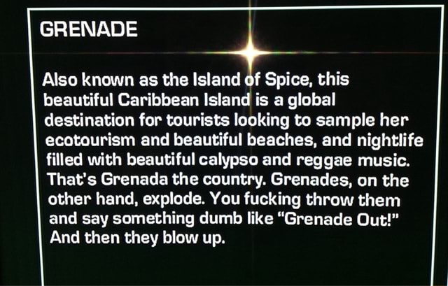 GRENADE Also known as the Island of Spice, this beautiful Caribbean ...
