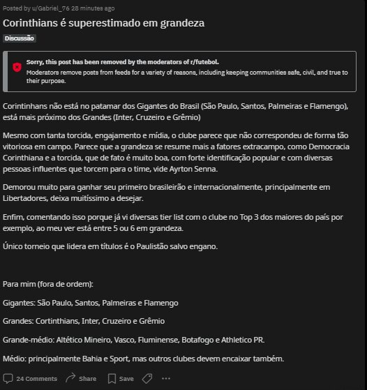 Corinthians é superestimado em grandeza post has cn removd by ...