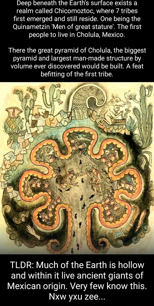 Deep beneath the Earths surface exists a realm called Chicomoztoc ...