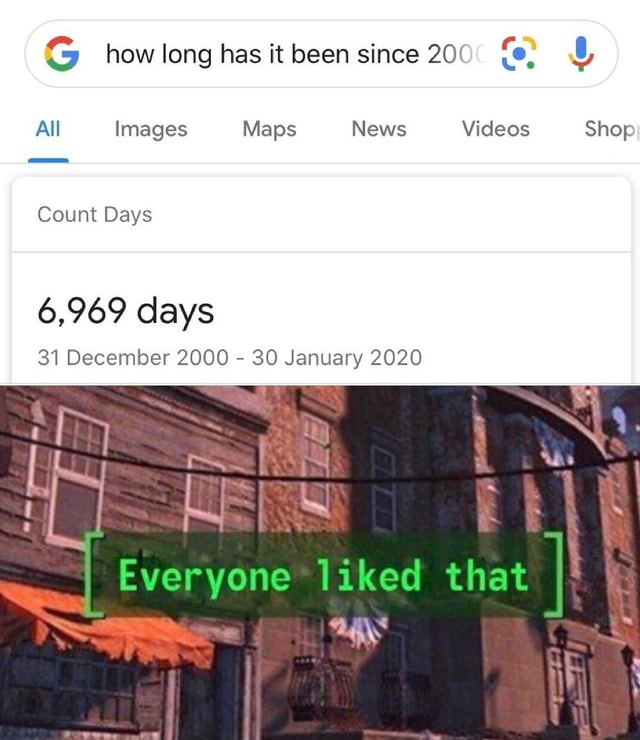 How long has it been since 200 All Images Maps News Videos Shop Count ...