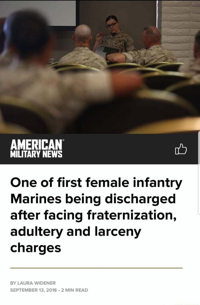 One of first female infantry Marines being discharged after facing ...