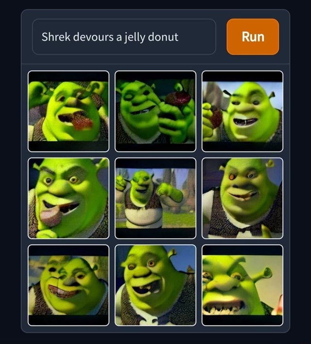 Run Shrek devours a jelly donut - iFunny Brazil