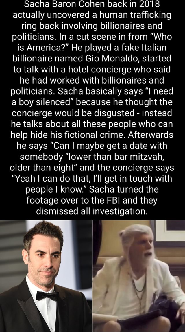 Sacna Baron Conen back in 2018 actually uncovered a human trafficking ...