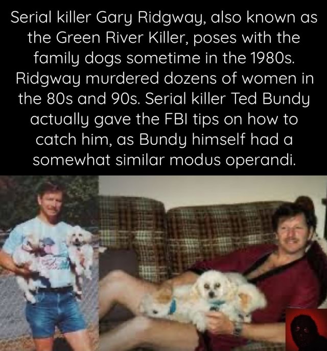 Serial killer Gary Ridgway, also known as the Green River Killer, poses ...