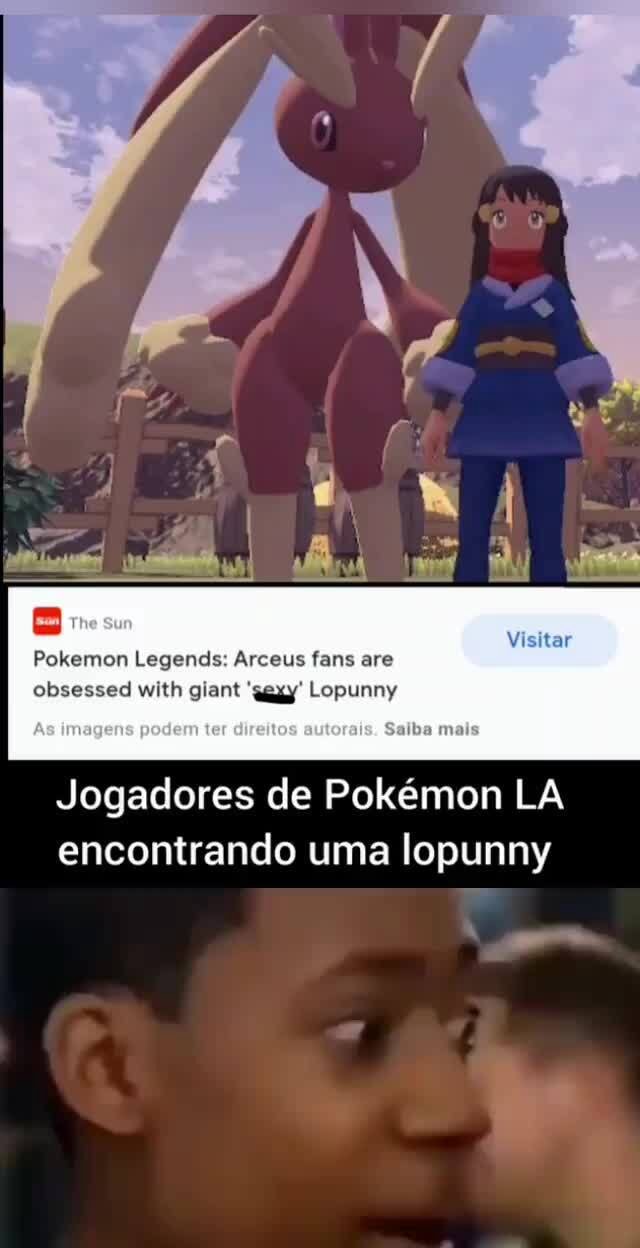 Pokemon Legends Arceus Fans Are Obsessed With Giant Gay Lopunny Visitar 8162