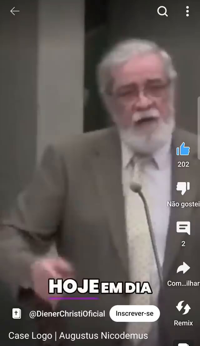 Não gostei HOJE EM DIA Com..ilhar (DienerChristiOficial Inscrever-se ...