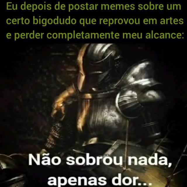 Eu depois de postar memes sobre um certo bigodudo que reprovou em artes ...