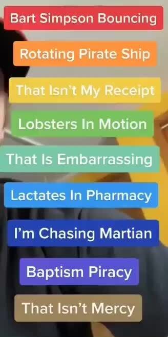 Bart Simpson Bouncing Rotating Pirate Ship Lobsters In Motion + That Is ...