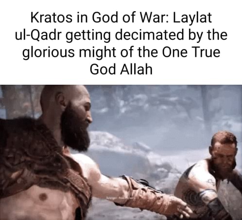 Kratos in God of War: Laylat ul-Qadr getting decimated by the glorious ...