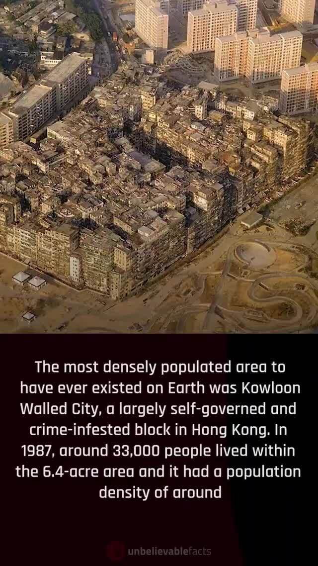 The most densely populated area to have ever existed on Earth was ...