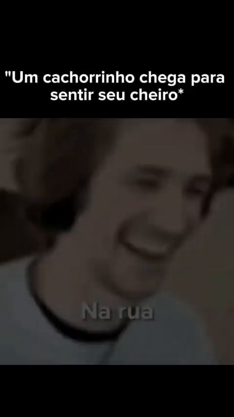 "Um cachorrinho chega para sentir seu cheiro* - iFunny Brazil
