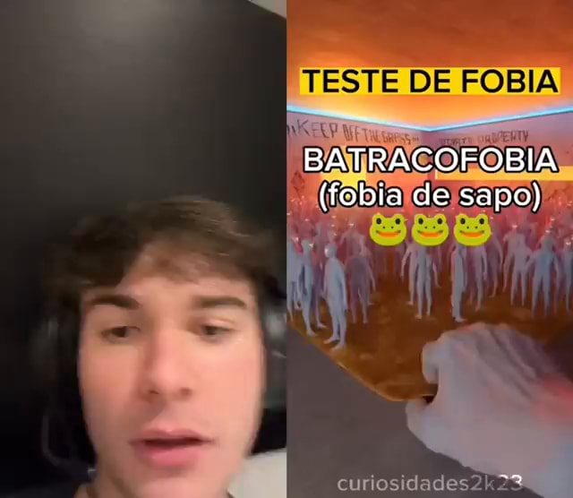TESTE DE FOBIA RACOROBIA fa da curiosidades - iFunny Brazil