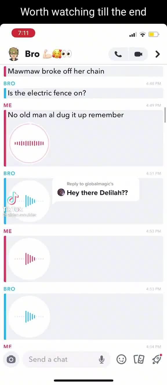 Worth watching till the end all @ Bro > Mawmaw broke off her chain BRO ...