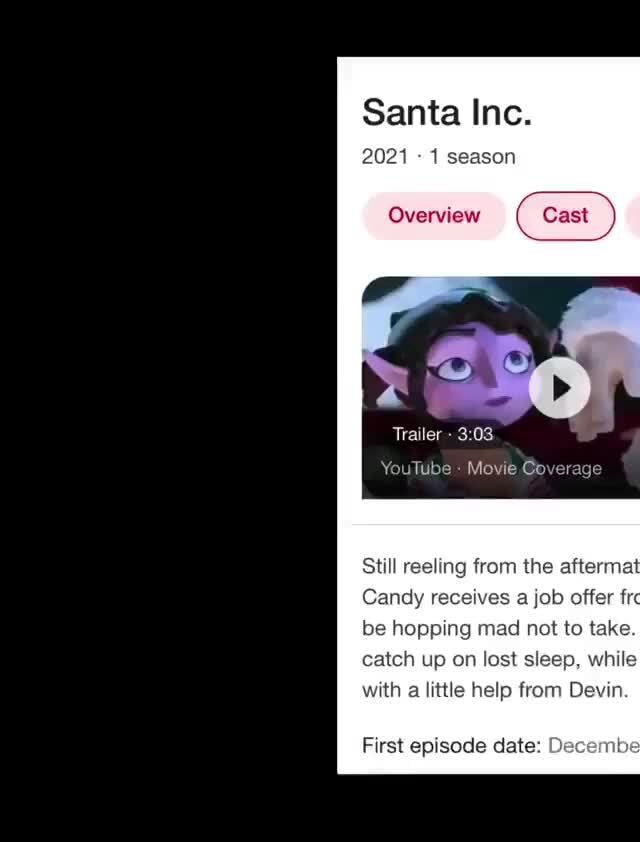 Santa Inc. 2021 - 1 season Overview Trailer YouTube Movie Cove Still ...