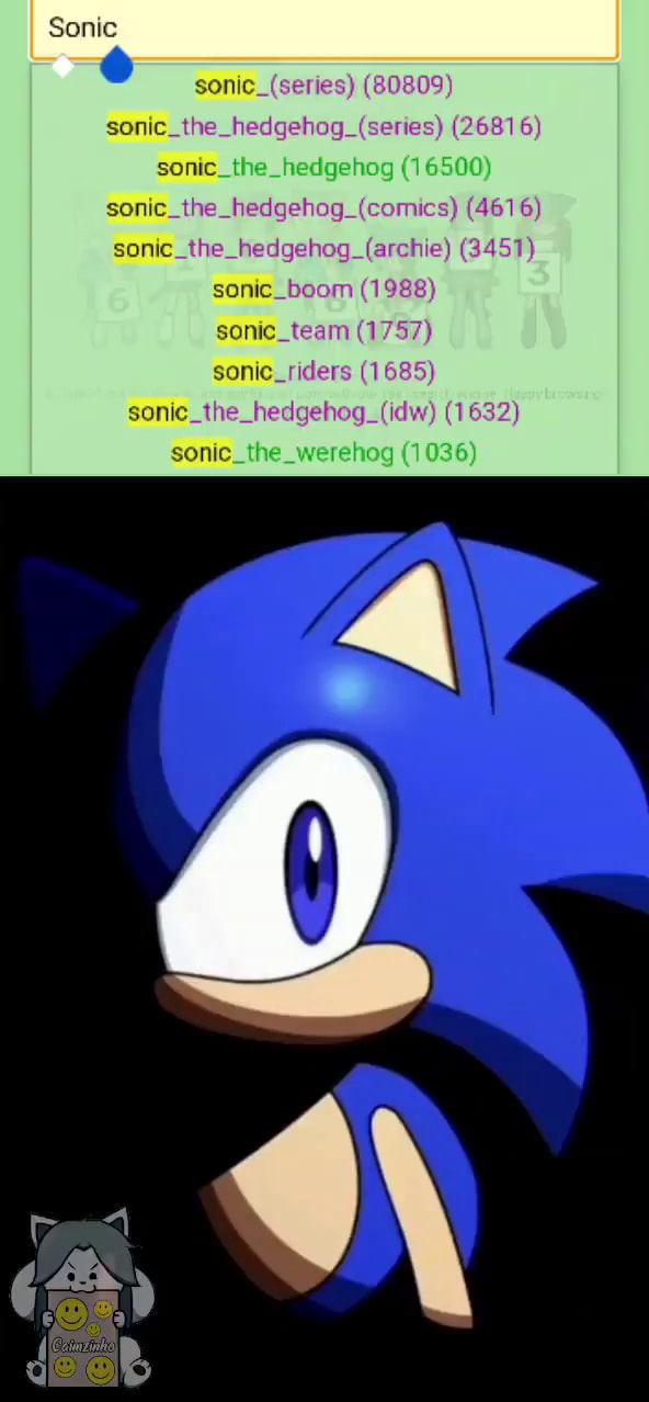 On sonic sonic SOnic sOnic SOme some * - iFunny Brazil