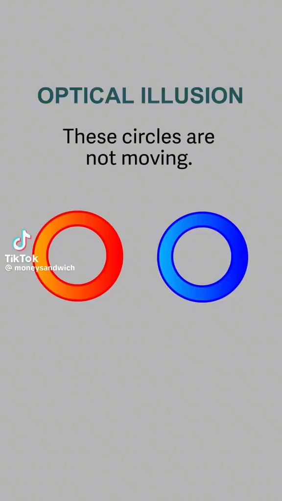 OPTICAL ILLUSION These circles are not moving. - iFunny Brazil