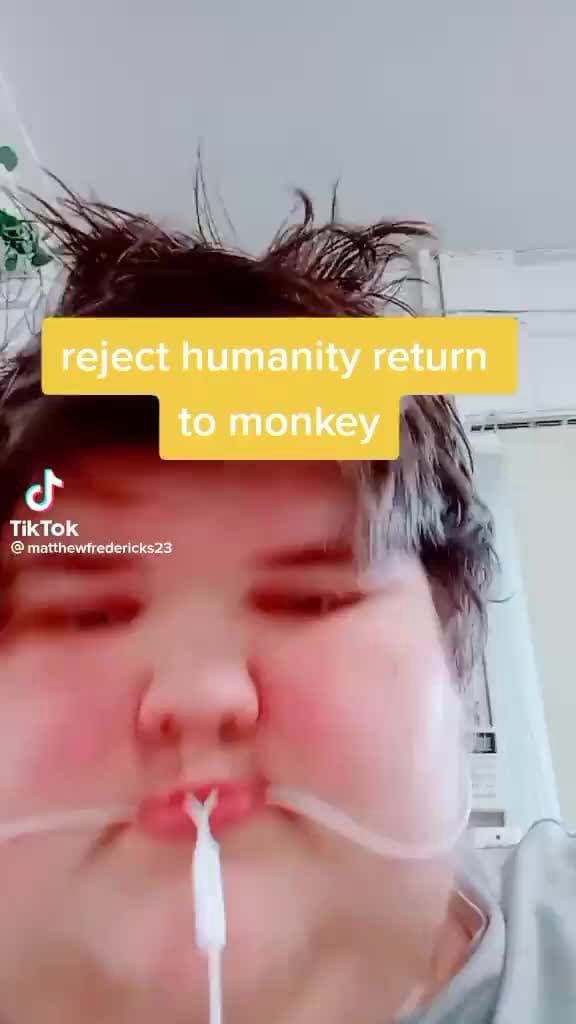 Reject humanity return to monkey Tik Tok - iFunny Brazil