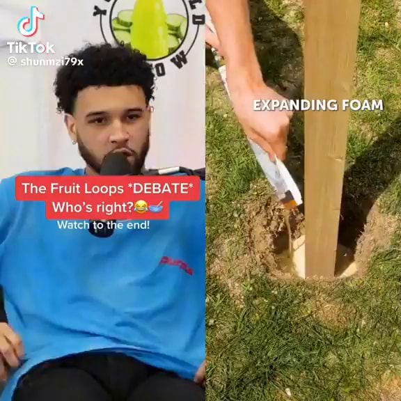 TikTok EXPANDING FOAM The Fruit Loops *DEBATE* Who's Watch to the end ...