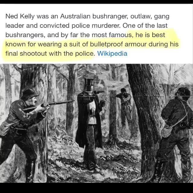 Ned Kelly was an Australian bushranger, outlaw, gang leader and ...