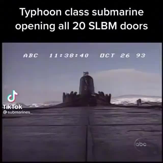 Typhoon class submarine opening all 20 SLBM doors 26 @submarines_ - iFunny Brazil