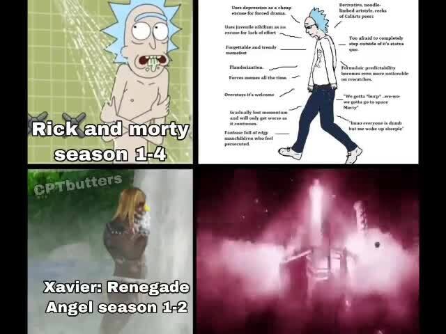 Rick and morty season 1-4 Xavier: Renegade Angel season 1-2 - iFunny Brazil