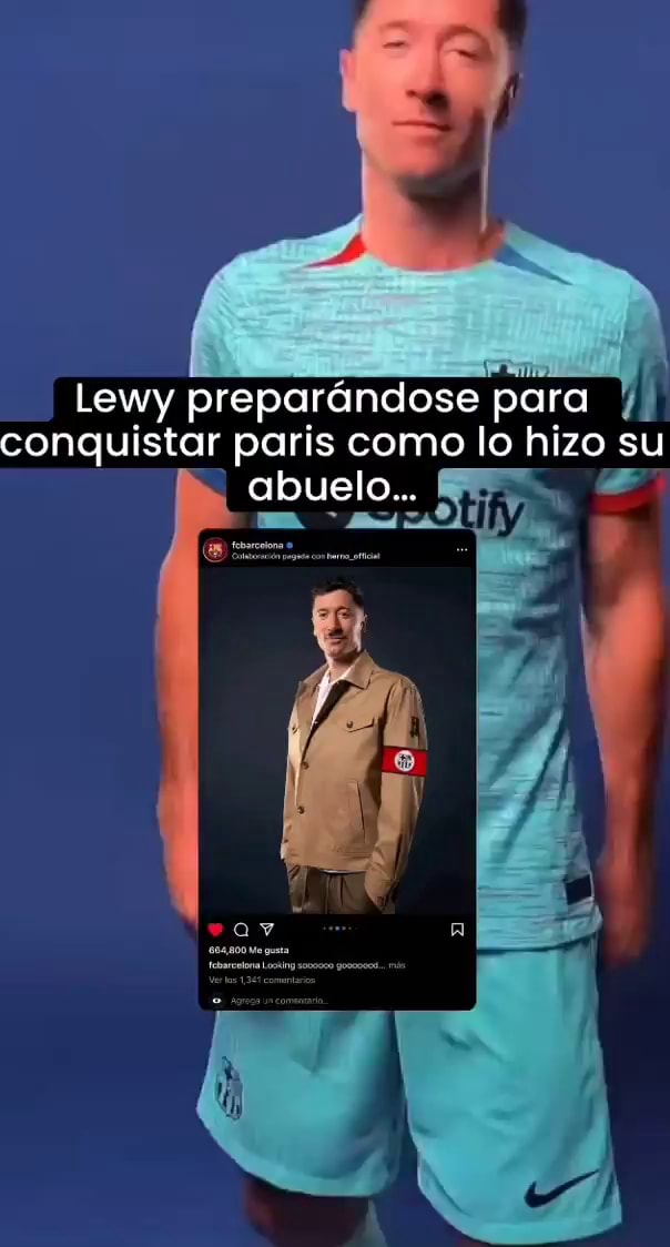 Lewy preparándose para conquistar paris como lo hizo su abuelo ...