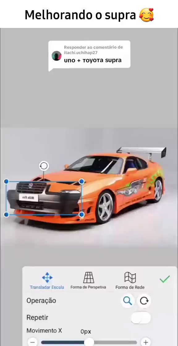 Melhorando o supra &3 uno + ToyoTa supra Transladar Escala Operação ...