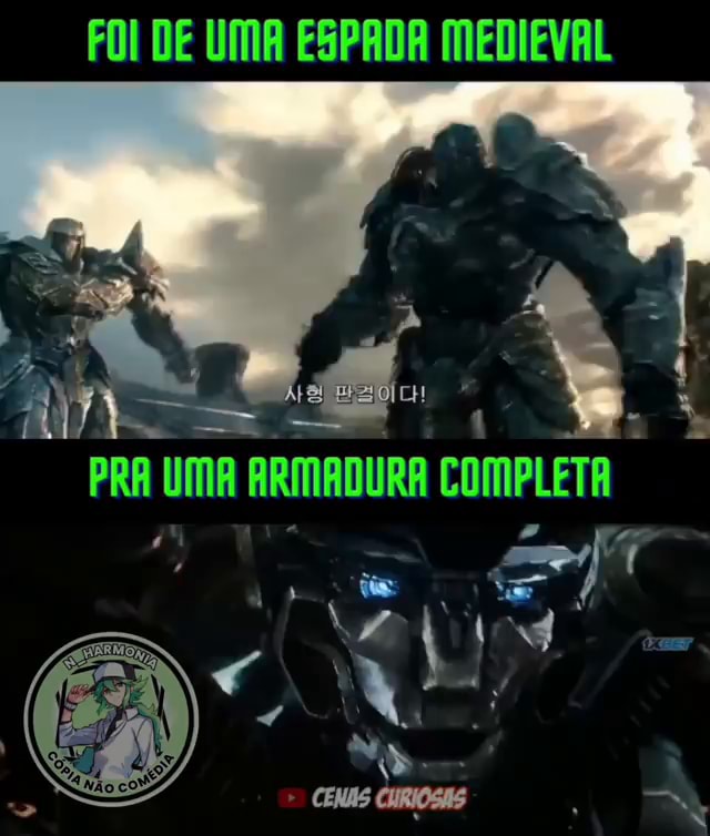 FOI DE UMA ESPADA MEDIEVAL PRA UMA ARMADURA COMPLETA - iFunny Brazil