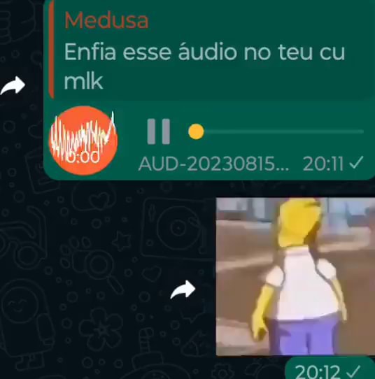 Medusa Enfia Esse áudio No Teu Cu Mk Aud 20230815 Ifunny Brazil