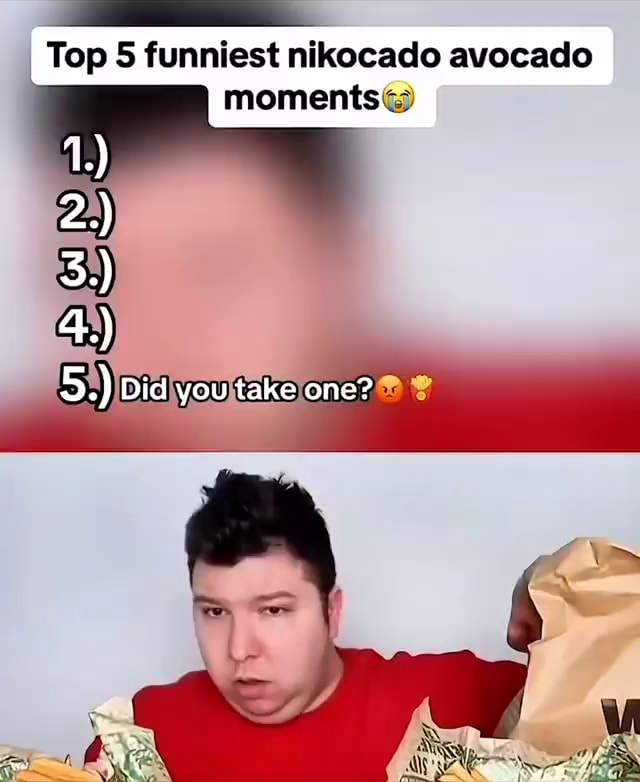Top 5 funniest nikocado avocado moments 1.) 2.) 3.) 4.) 5.) Did you ...